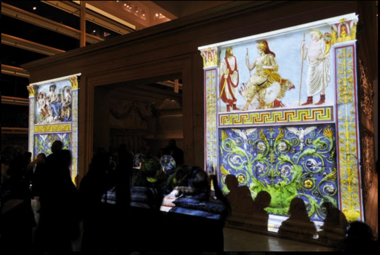 Color Restored to Ara Pacis Altar in Rome - Projection Mapping Central